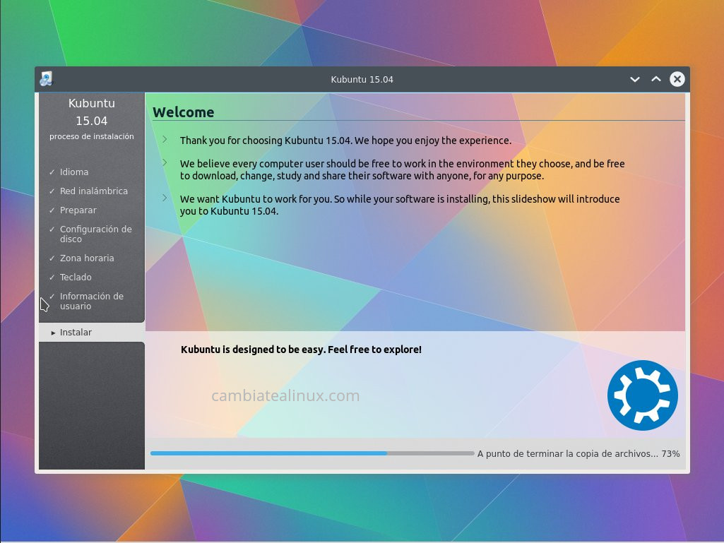 Instalar Ubuntu con KDE ( Kubuntu ) 15.04 paso a paso - Cambiate a Linux